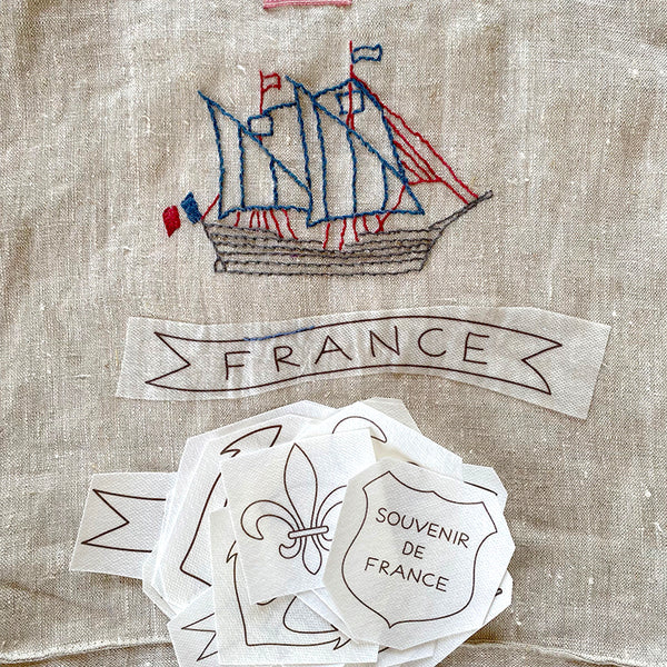 French Souvenir Stick and Stitch Embroidery Motifs – FRENCH GENERAL