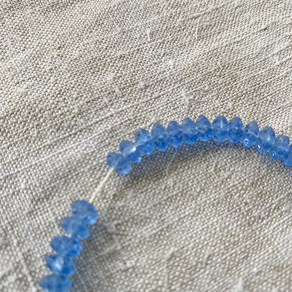 Vintage Glass Flower Beads - Pale Blue – FRENCH GENERAL